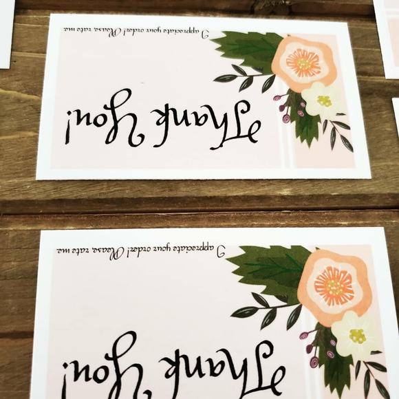 Office | Thank You Cards Business Card Size3x2 Inch Cards | Poshmark